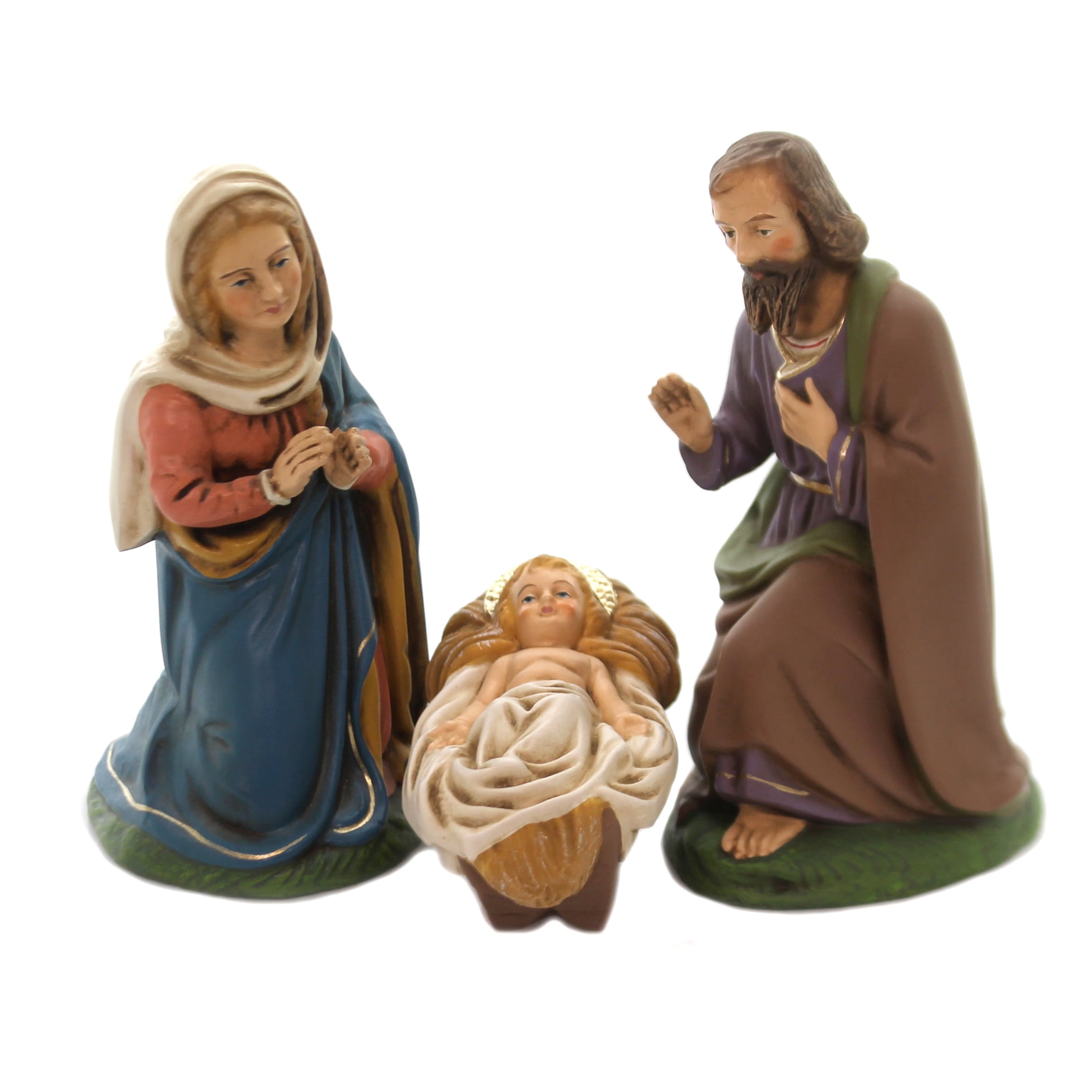 Marolin Holy Family Set Of 3 Paper Mache Nativity Germany Mary Joseph ...