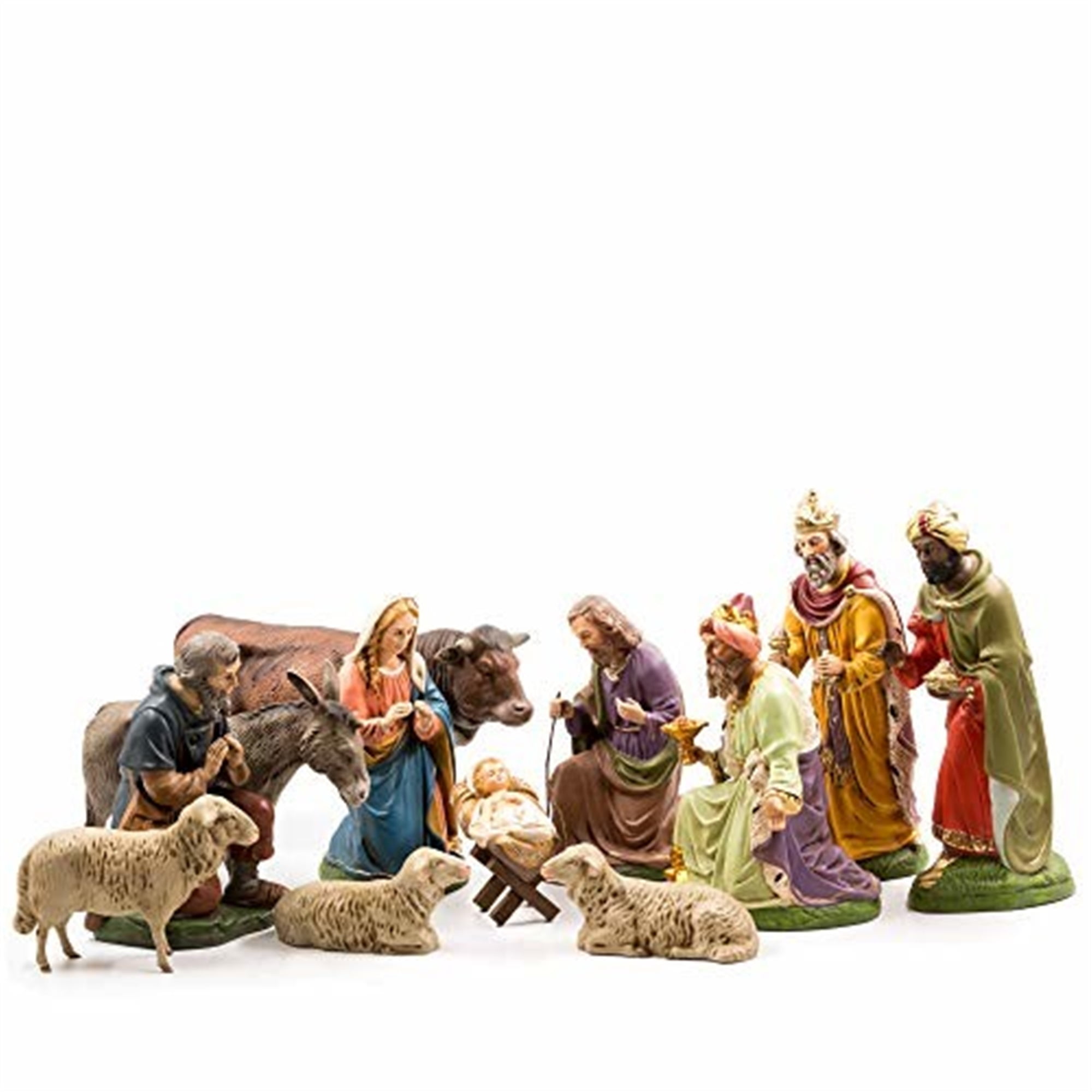 Marolin Manufaktur 12-Piece Nativity Set, Figures with Infant Jesus, 4. ...