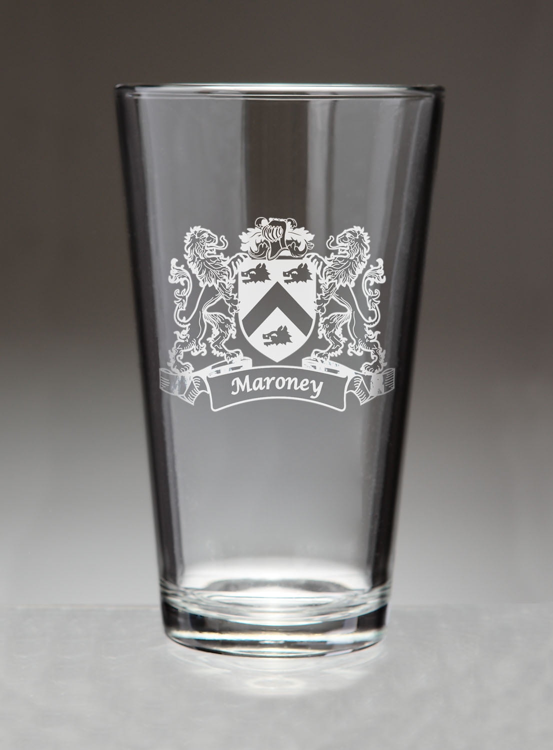 Maroney Irish Coat of Arms Lions Pint Glasses (Sand Etched) - Walmart.com