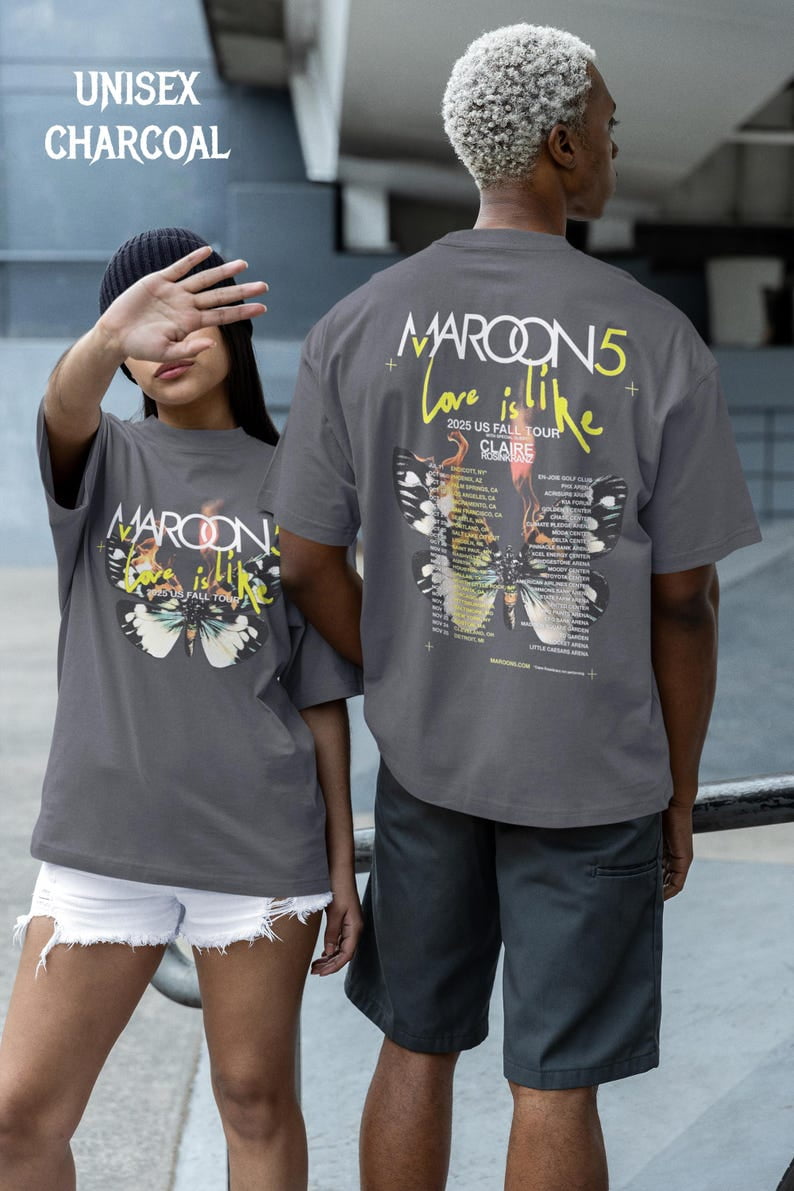 Maroon 5 2025 Tour T-Shirt – Love I Like Concert Band Tee, Pop Rock ...