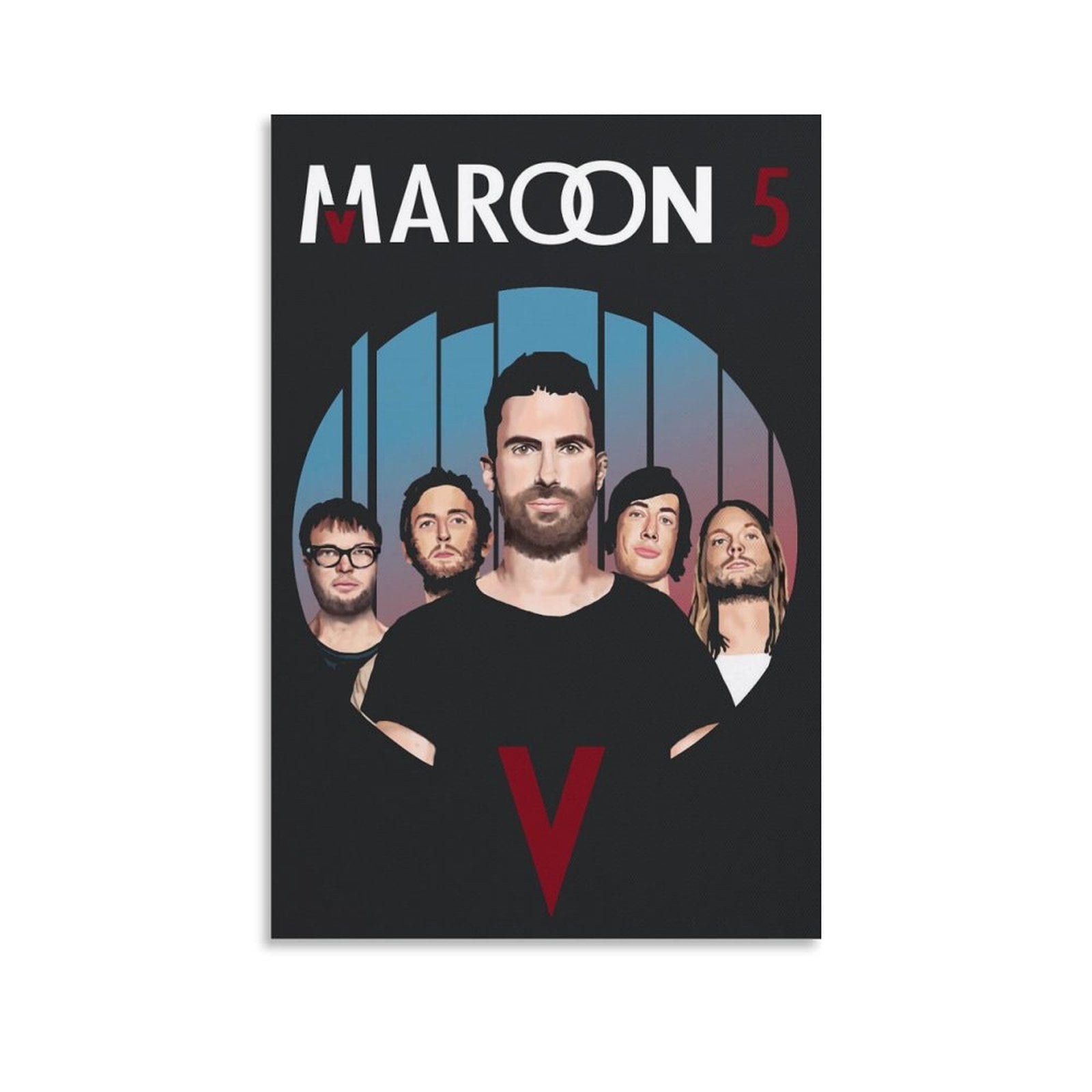 Maroon 5 Concert Poster Painting On Canvas Wall Art Poster Scroll ...