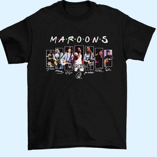 Maroon 5 Friends TV Show Signatures T-Shirt Merch - Walmart.com