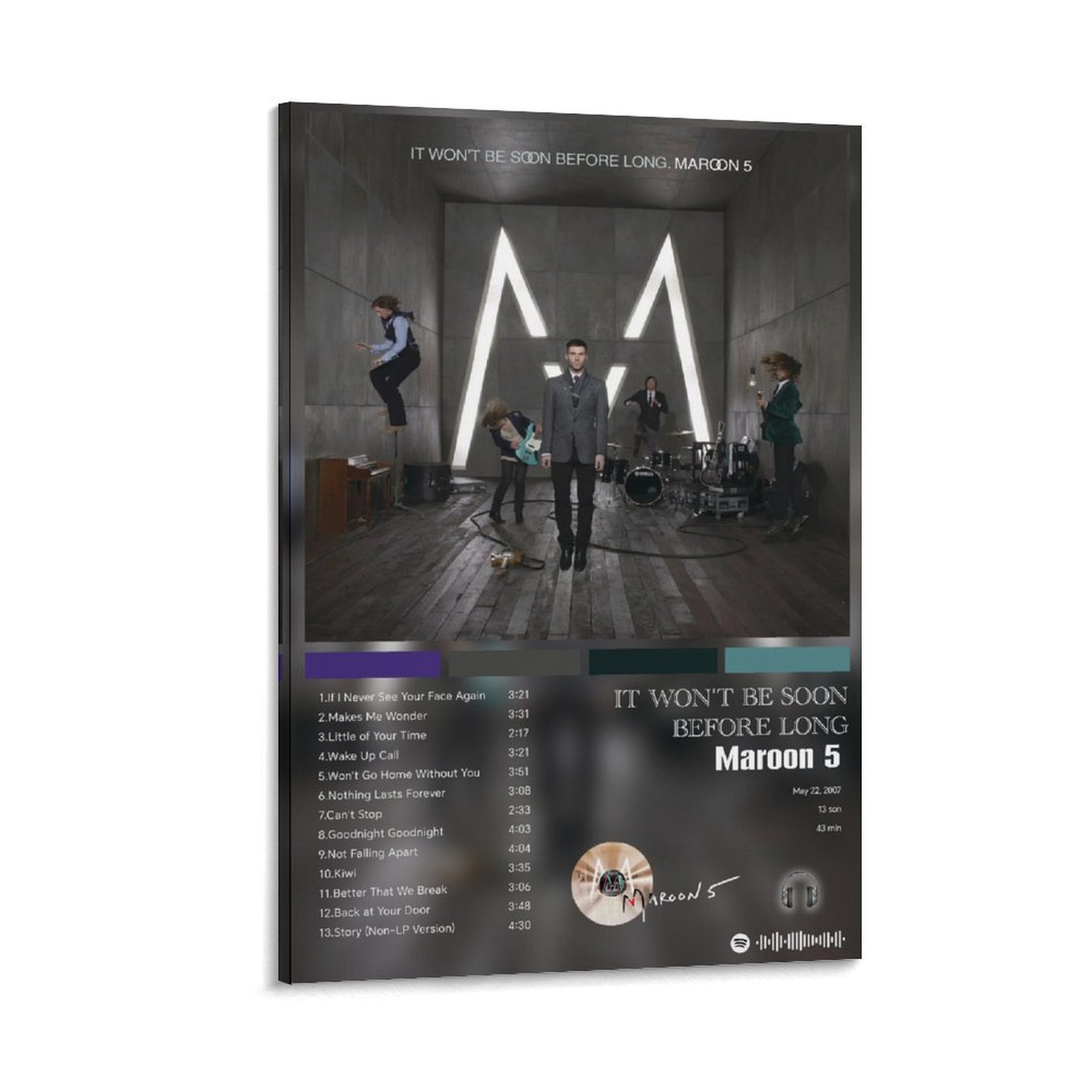 Maroon 5 Poster It Won't Be Soon Before Long Gifts Canvas Painting ...