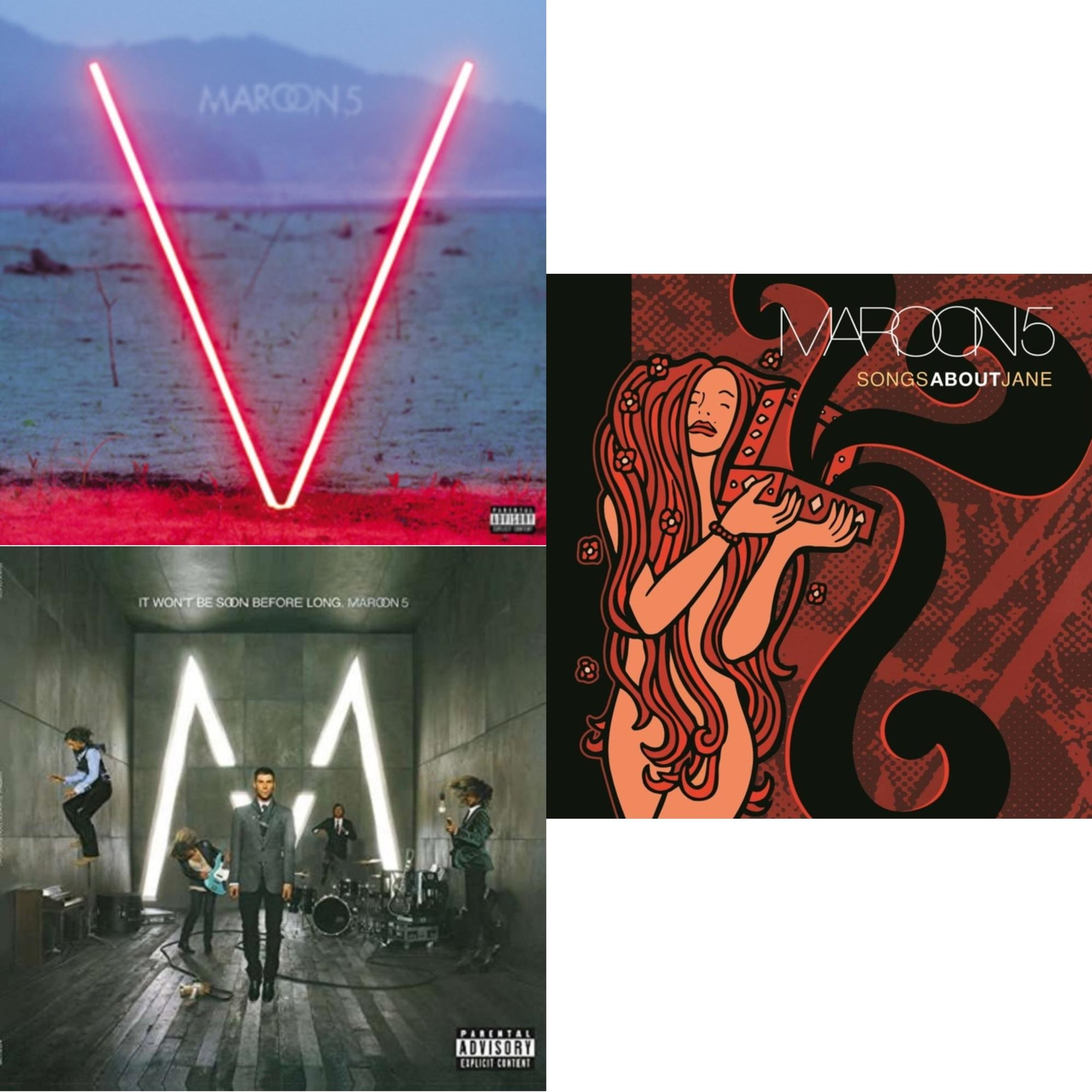 Maroon 5 - V (Black LP) (Exp) & It Won't Be Soon Before Long & Songs ...