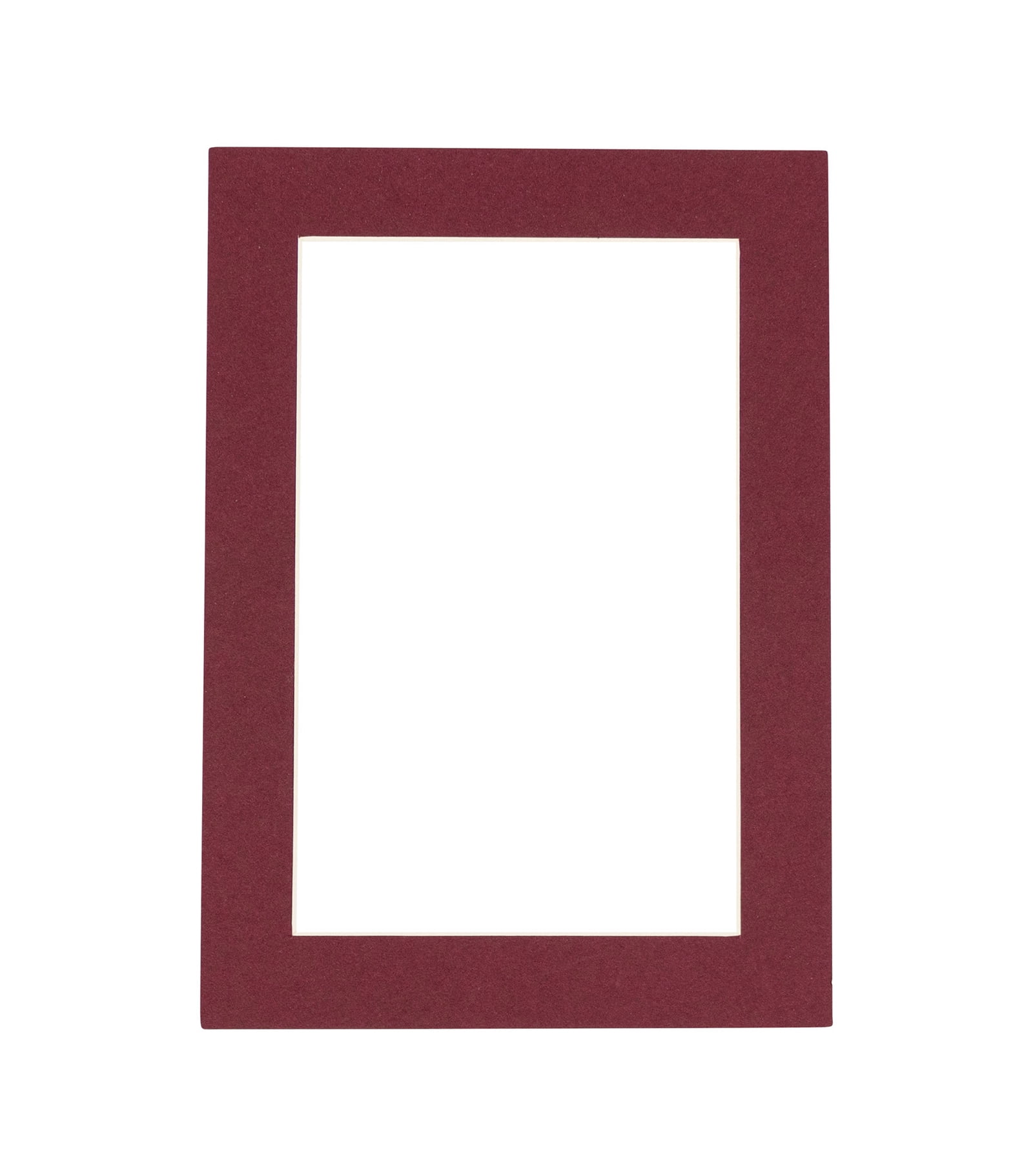 Maroon Acid Free 8x10 Picture Frame Mats with White Core Bevel Cut for ...