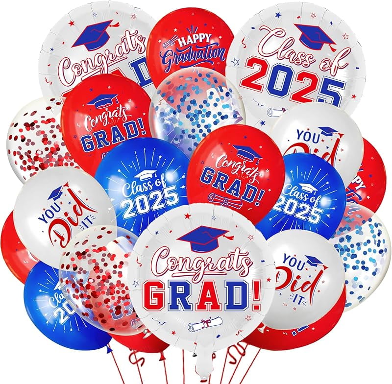 Maroon and Gold Graduation Balloons Graduation Decorations 2025, 51Pcs ...