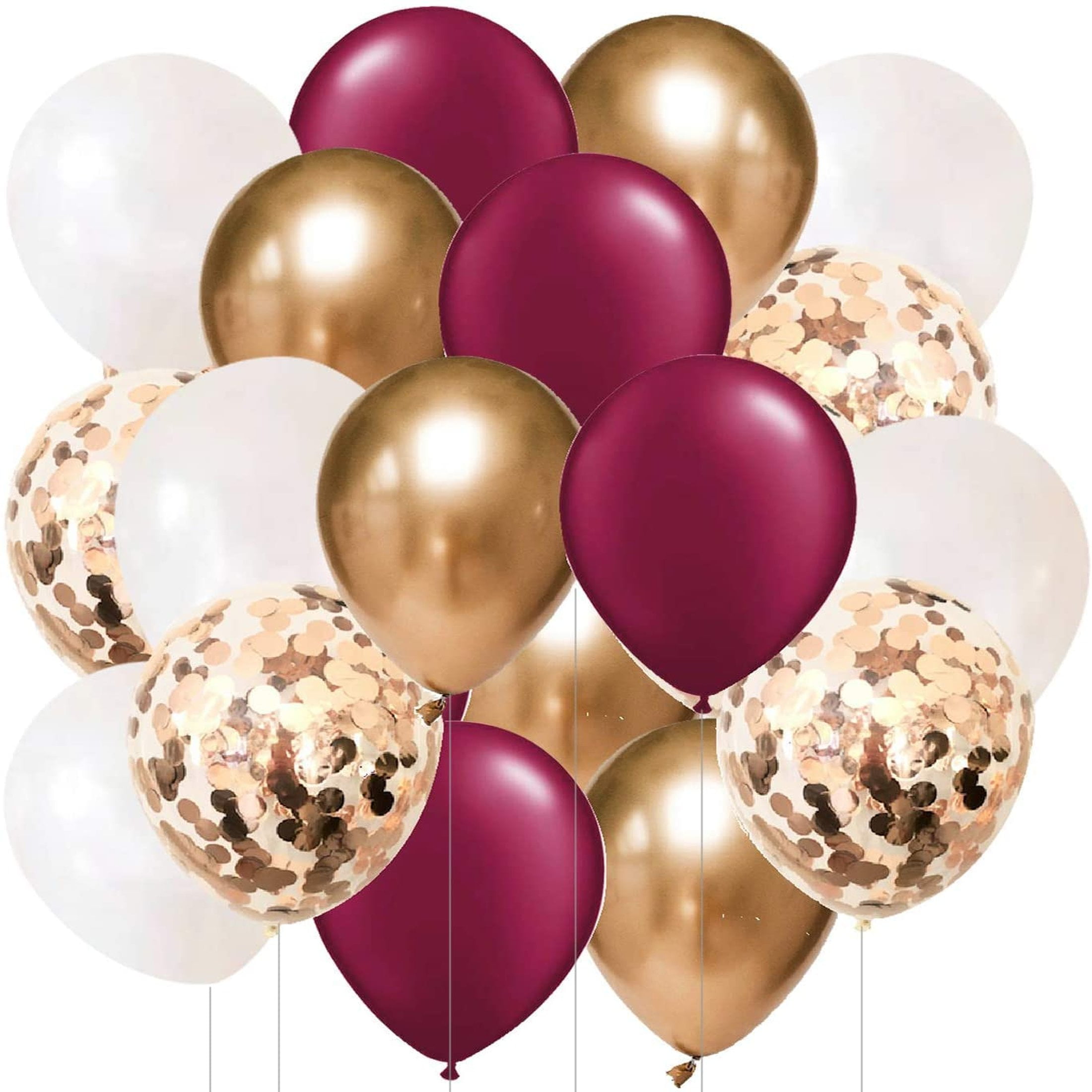 Maroon Gold Graduation Celebration Kit 2023 - 20 Burgundy Rose Gold ...