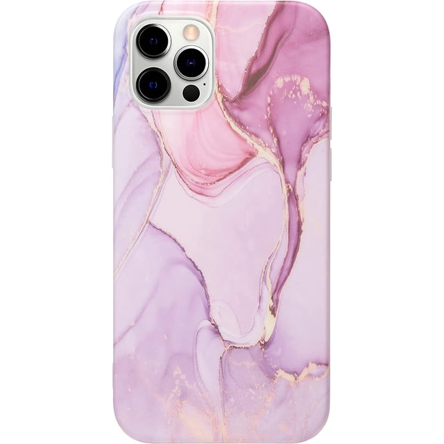 Maroon-Purple Silicone Epoxy Resin Design Case for iPhone 12 Pro Max ...