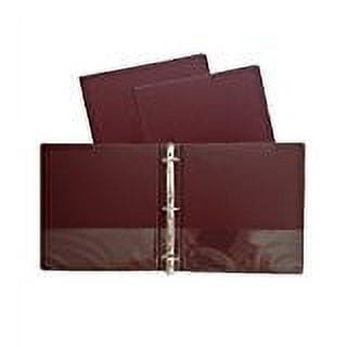 Maroon Vinyl Standard 3-Ring Binders, 1.5-Inch, for 8.5" x 11" Sheets ...