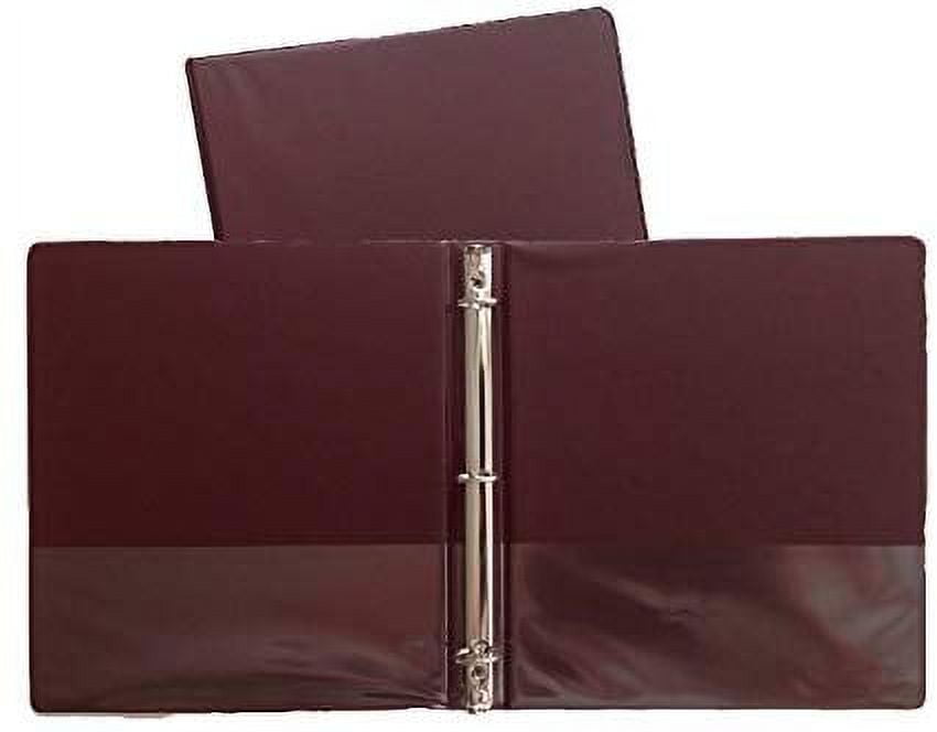 Maroon Vinyl Standard 3-Ring Binders, 1-Inch, for 8.5" x 11" Sheets ...