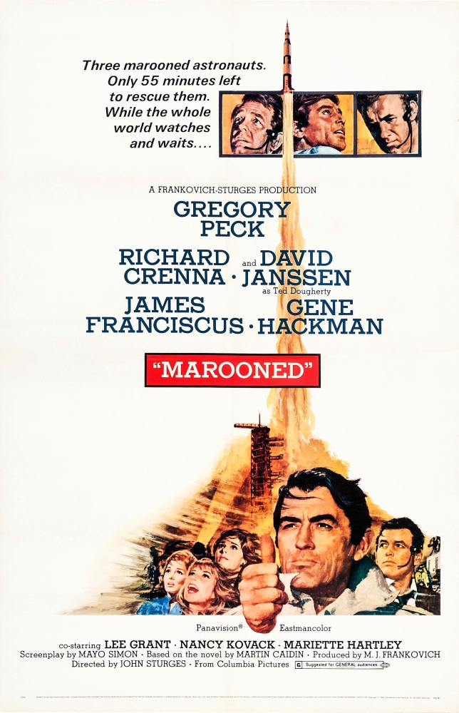 Marooned Us Poster Art Top From Left: Richard Crenna James Franciscus Gene Hackman; Bottom ...