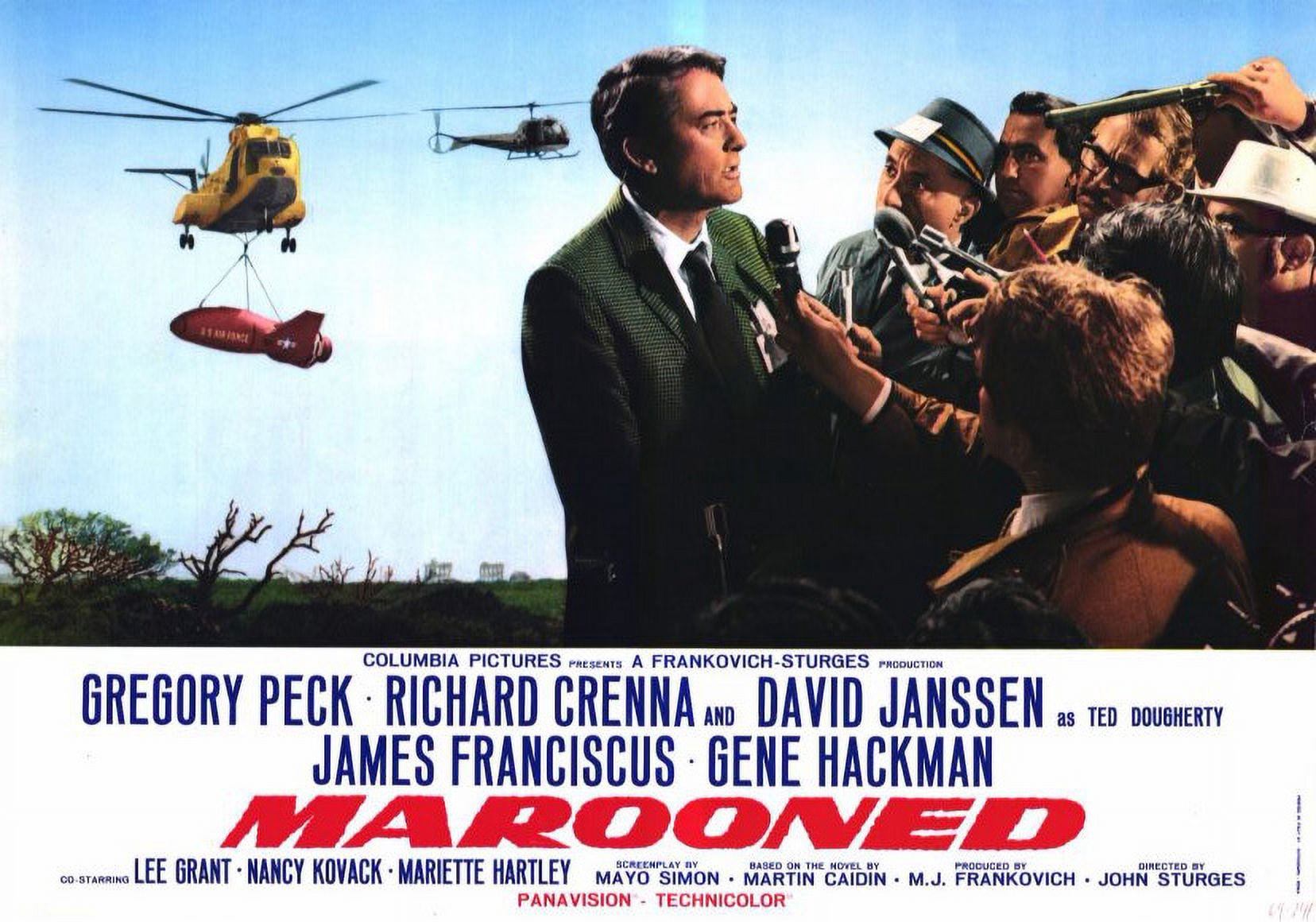 Marooned - movie POSTER (Style D) (11" x 14") (1969) - Walmart.com