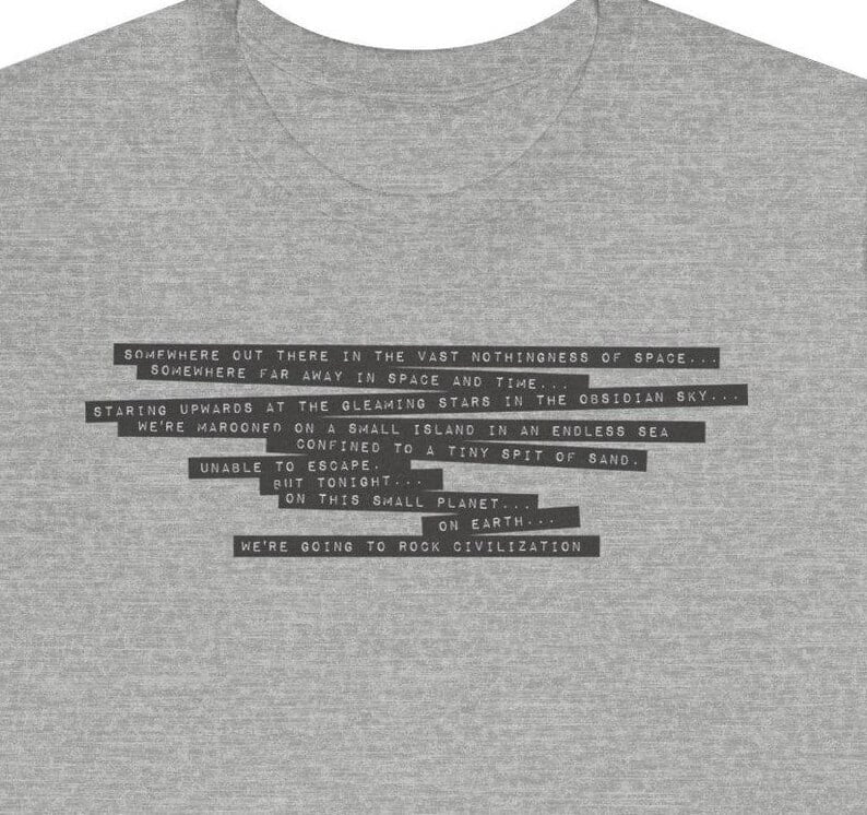 Marooned on a Small Island Tee - Inspired by Pendulum, Unisex Jersey ...