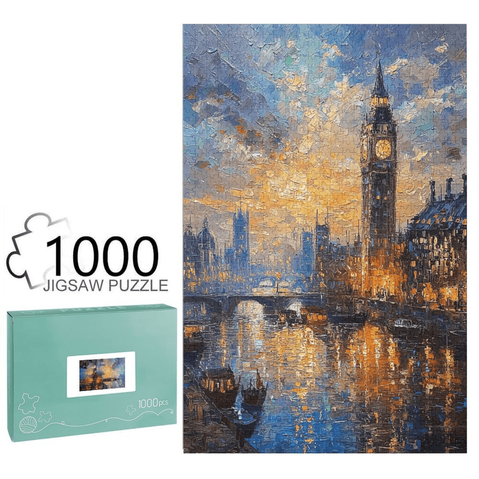 Marpieviii Puzzles for Adults 1000 Pieces Oil Painting Landscape France ...