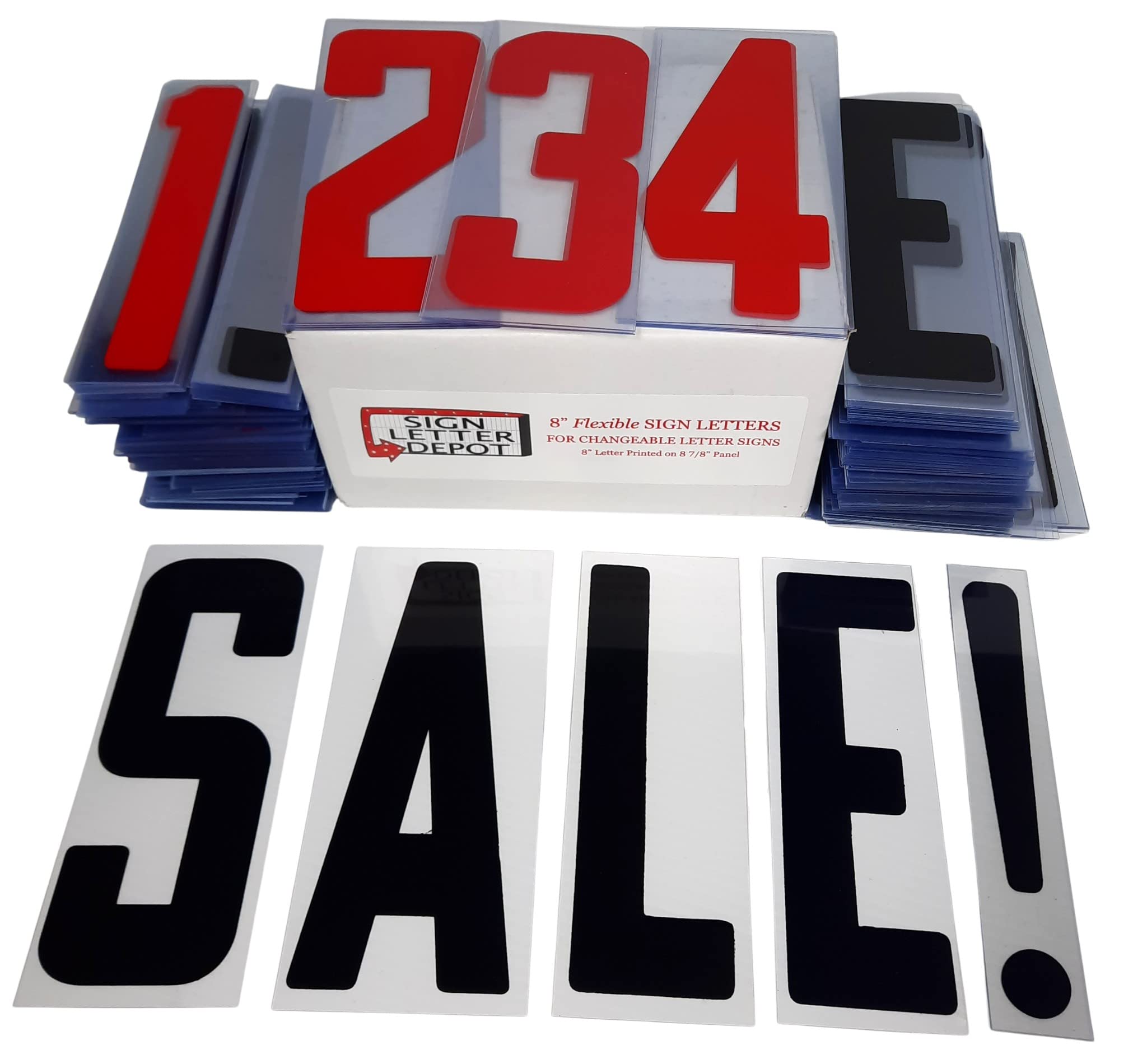 Marquee Letters for Portable Road Signs - 8 Inch Letters on 8 7/8 Inch ...