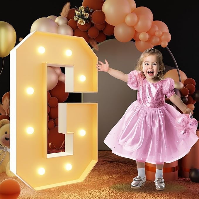 Marquee Light Up Letters, 3FT Block Marquee Letters for Birthday Baby ...