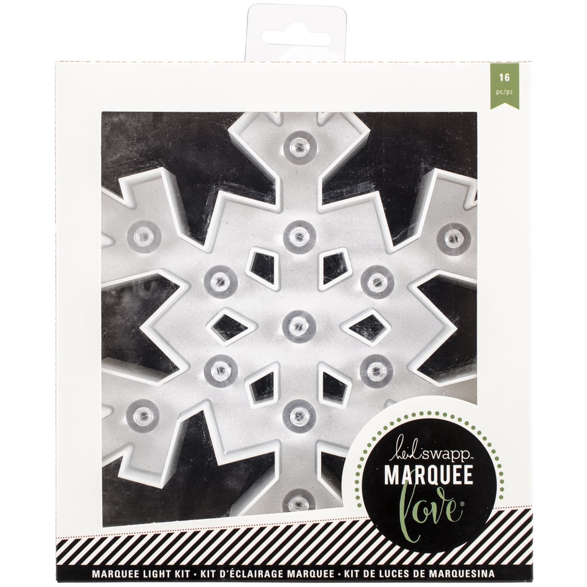Marquee Love Collection Christmas Marquee Kit Plastic Snowflake ...