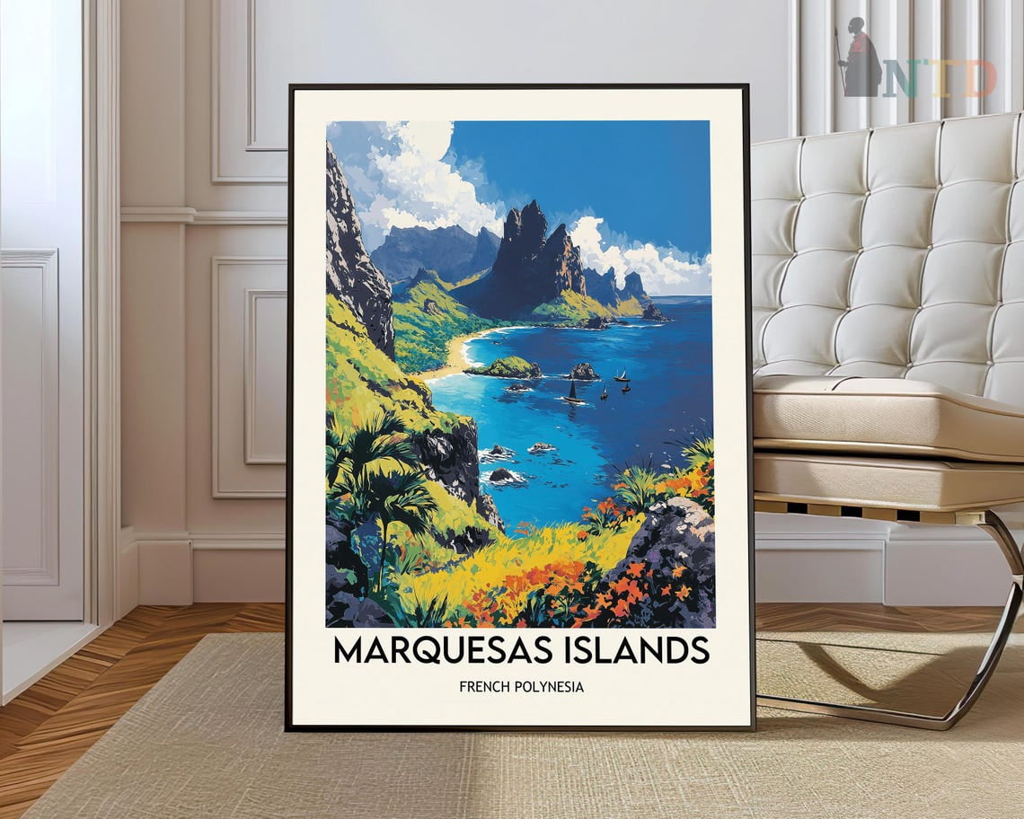 Marquesas Islands Poster, Marquesas Islandsmarquesas Islands Print ...