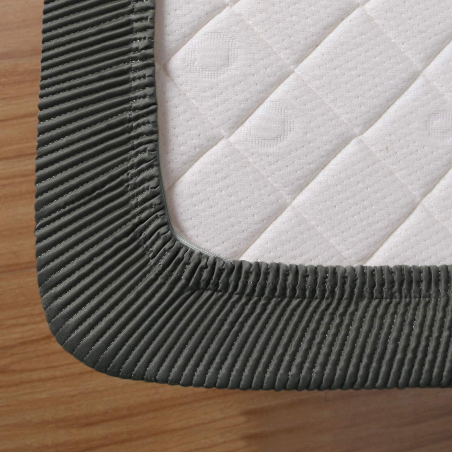 Marquess Queen Box Spring Cover-15"Drop, Elastic Wrap Around, Vertical ...