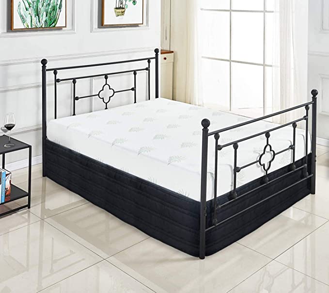 Lush Decor Ticking Stripe Ruffle Detail Polyester Bedspread King