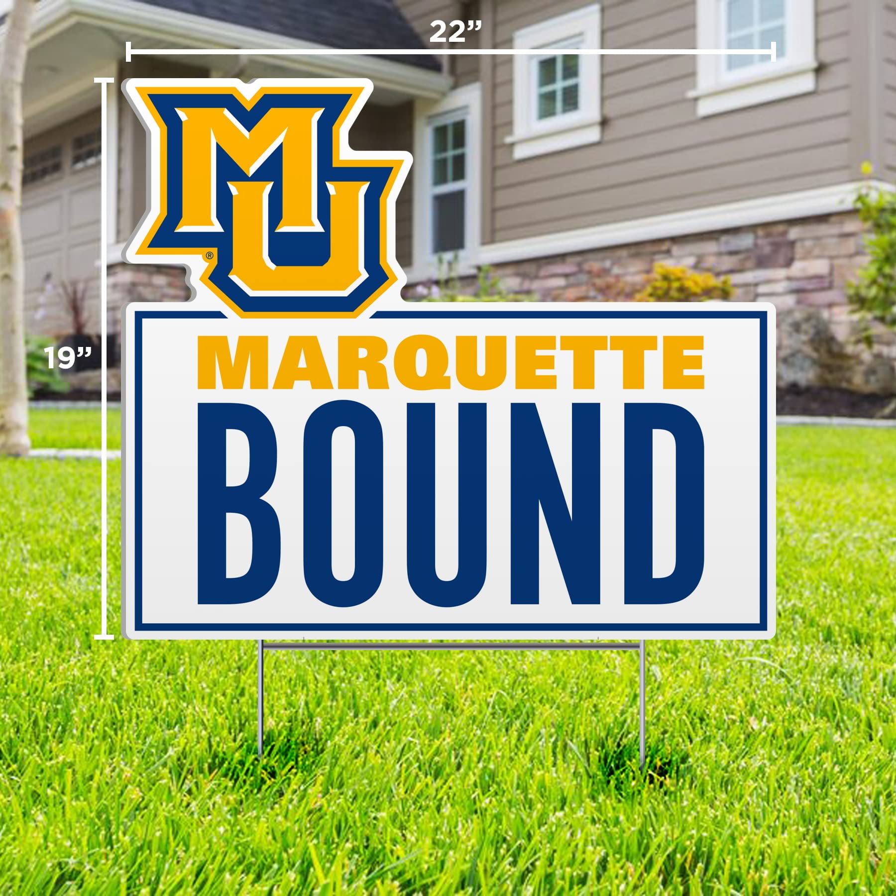 Marquette University Bound Lawn Sign (Officially Licensed) - Walmart.com