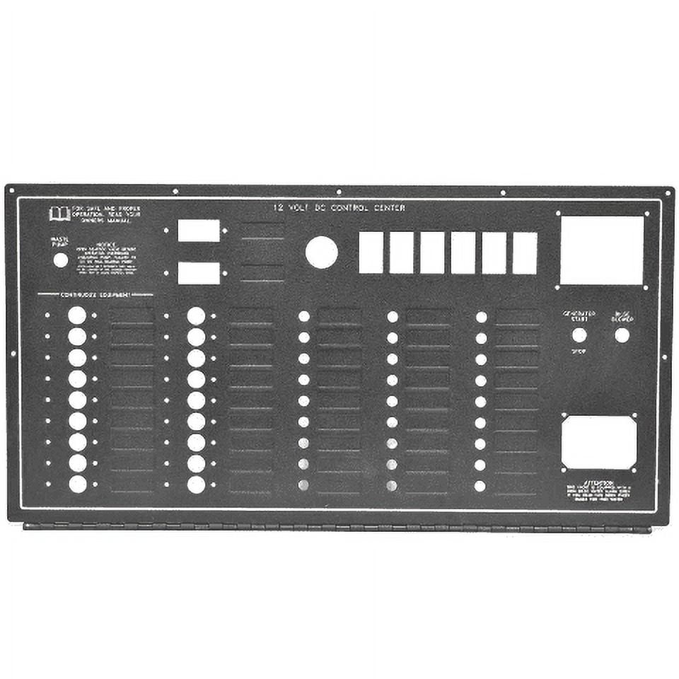 Marquis Boat Blank Breaker Panel 5766693 | 12V DC Control Center Black ...