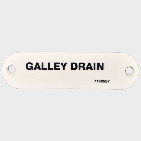 Marquis Boat Label Tag 7160957 | Galley Drain White Plastic - Walmart.com