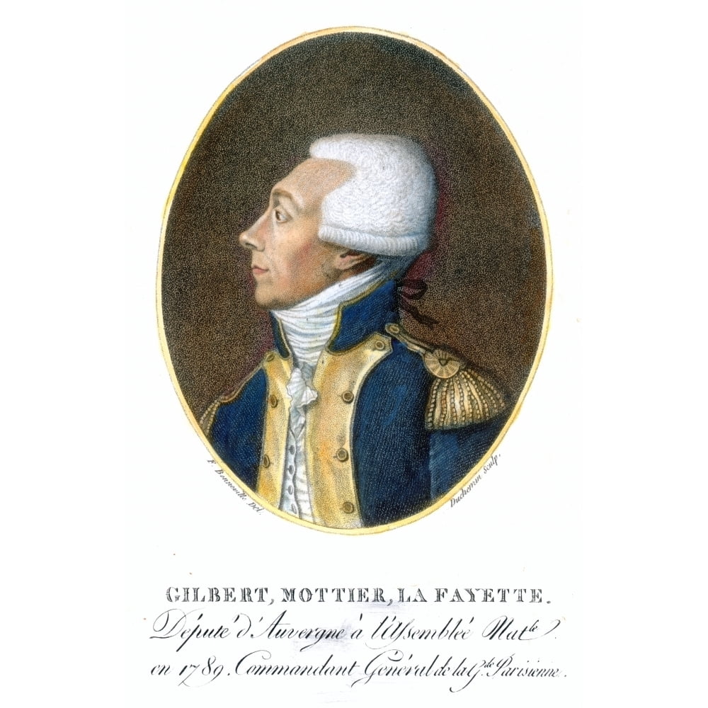 Marquis De Lafayette N(1757-1834). French Soldier And Statesman ...