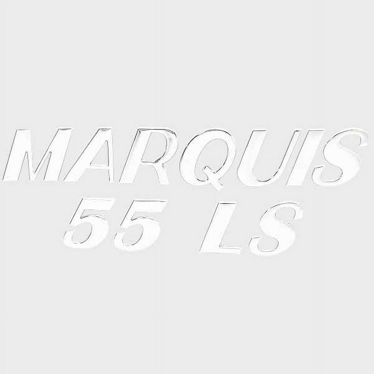 Marquis Yachts Boat Raised Decal Sticker | 55 LS Chrome Plastic ...