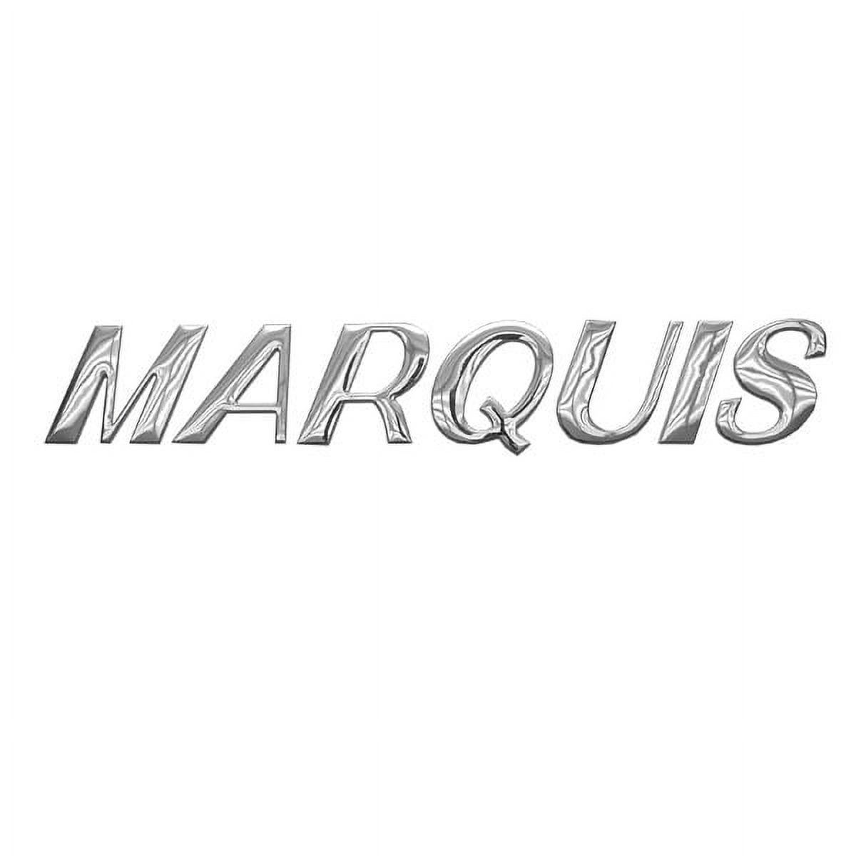 Marquis Yachts Raised Boat Logo Decal Sticker | Silver - Walmart.com