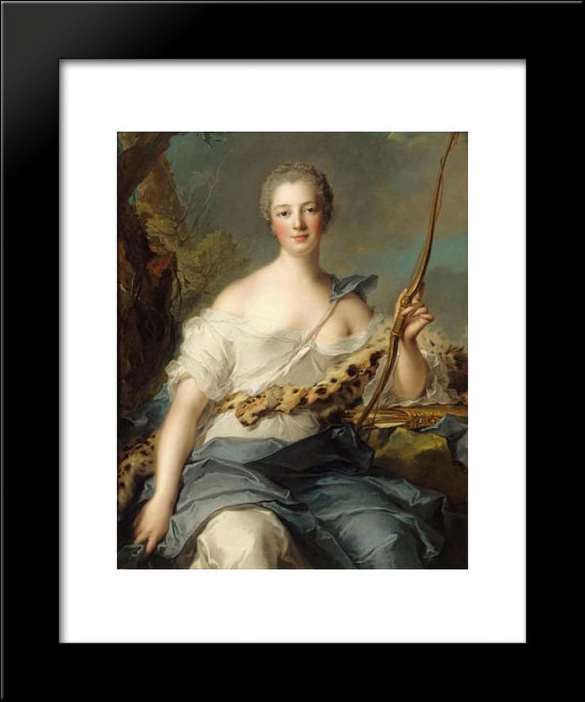 Jeanne-Antoinette Poisson, Marquise de Pompadour as Diana 20x24 Framed Art Print by Nattier ...