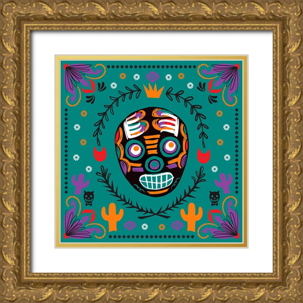 Marr, Laura 15x15 Gold Ornate Wood Framed with Double Matting Museum ...