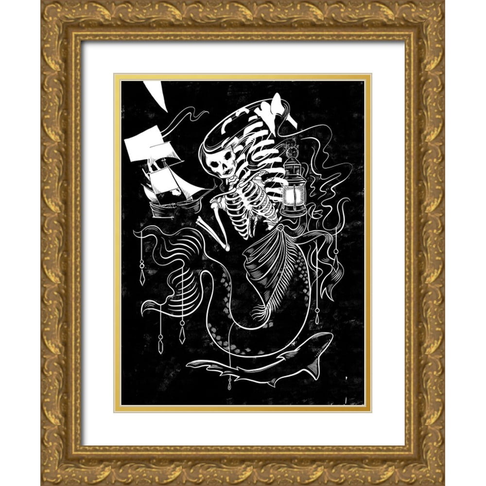 Marr, Laura 19x24 Gold Ornate Wood Framed with Double Matting Museum ...