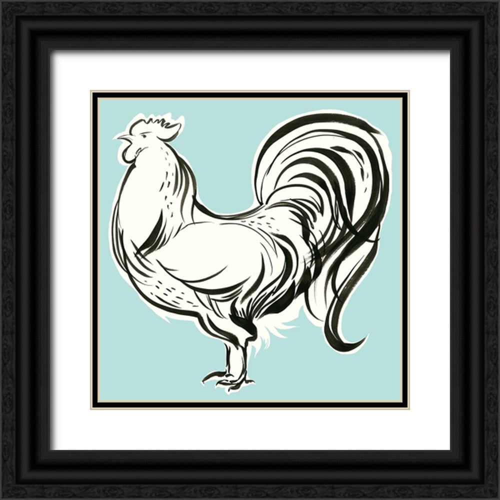 Marr, Laura 26x26 Black Ornate Wood Framed with Double Matting Museum ...