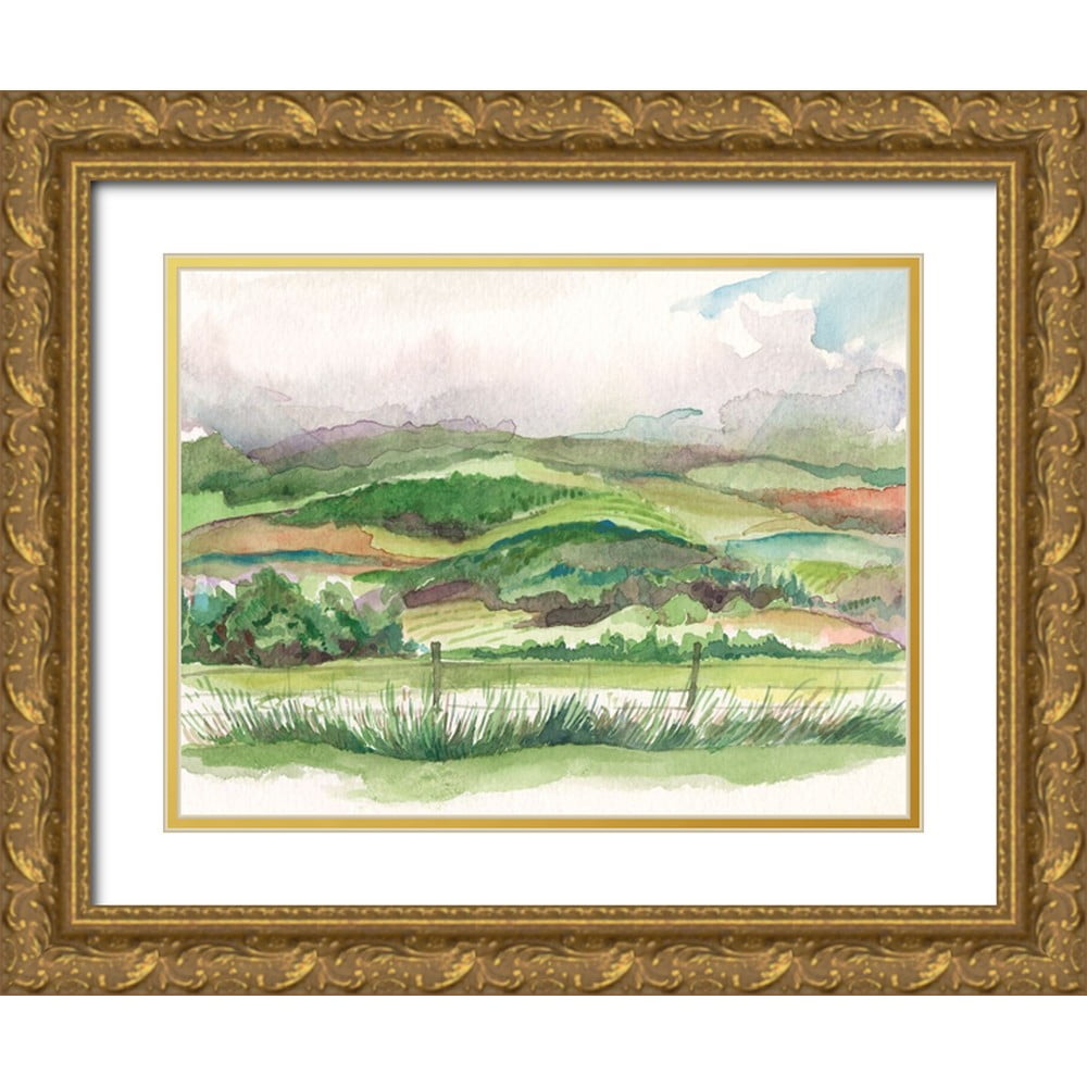 Marr, Laura 32x25 Gold Ornate Wood Framed with Double Matting Museum ...