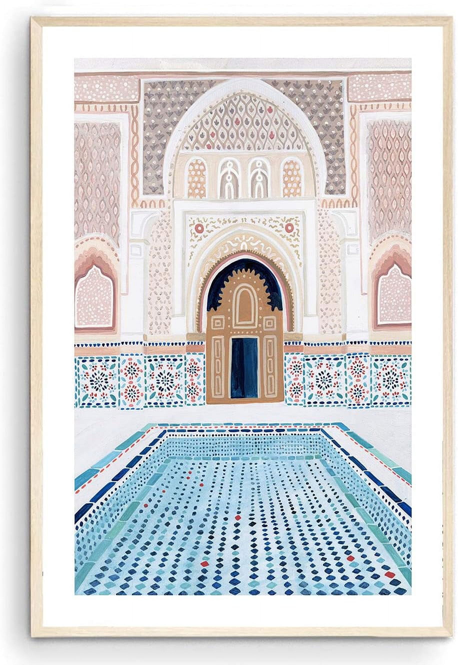 Marrakech Art Print, Morocco Art Print, Medersa Ben Youssef, Travel ...