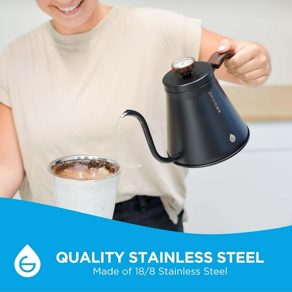 Marrakesh Gooseneck Kettle Stovetop - Stainless Steel Pour Over Coffee ...