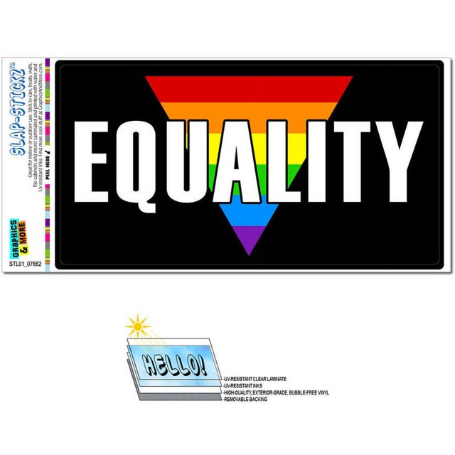 Marriage Equality Gay Lesbian Rights Rainbow LGBT Automotive Car Window ...