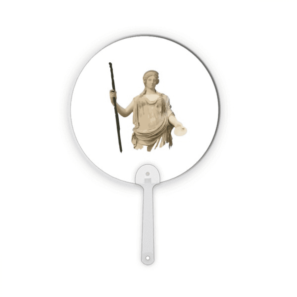 Marriage Fertility Goddess Greece Plastic Round Handheld Fan ...