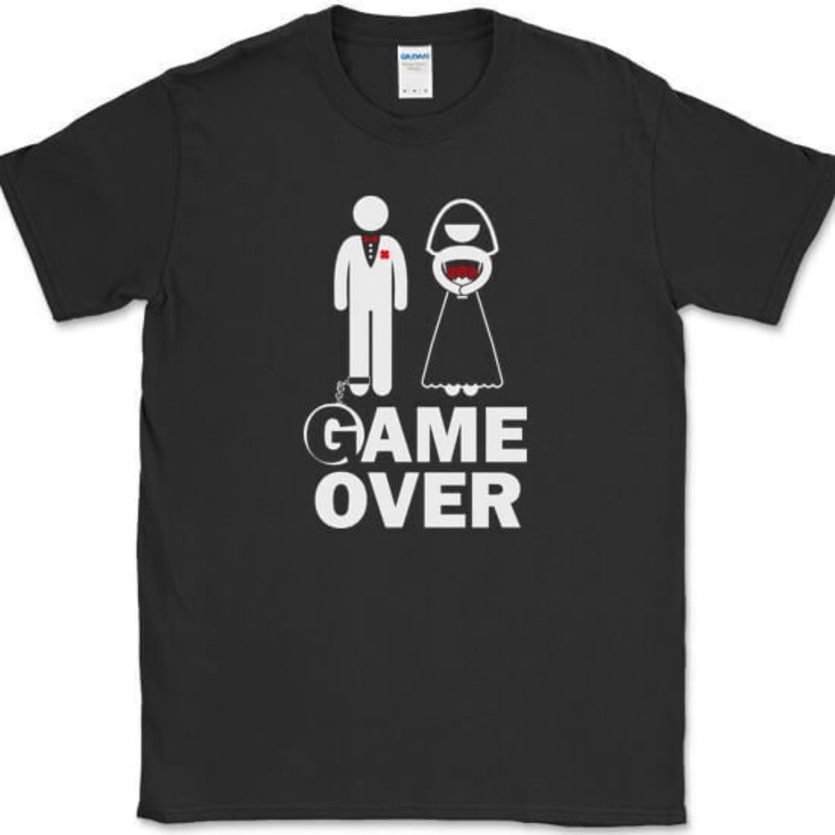 Marriage Game Over T-Shirt Funny Bachelor Party Groom Humor Tee ...