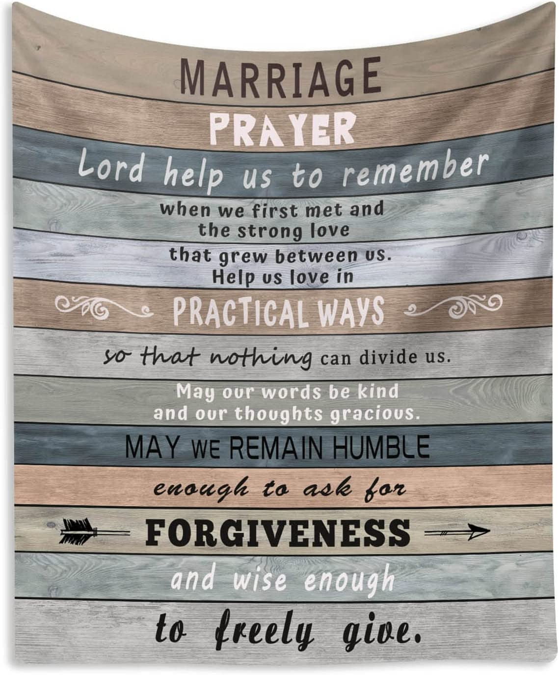 Marriage Prayer Gifts Blanket Wedding Anniversary Engagement Gifts for ...