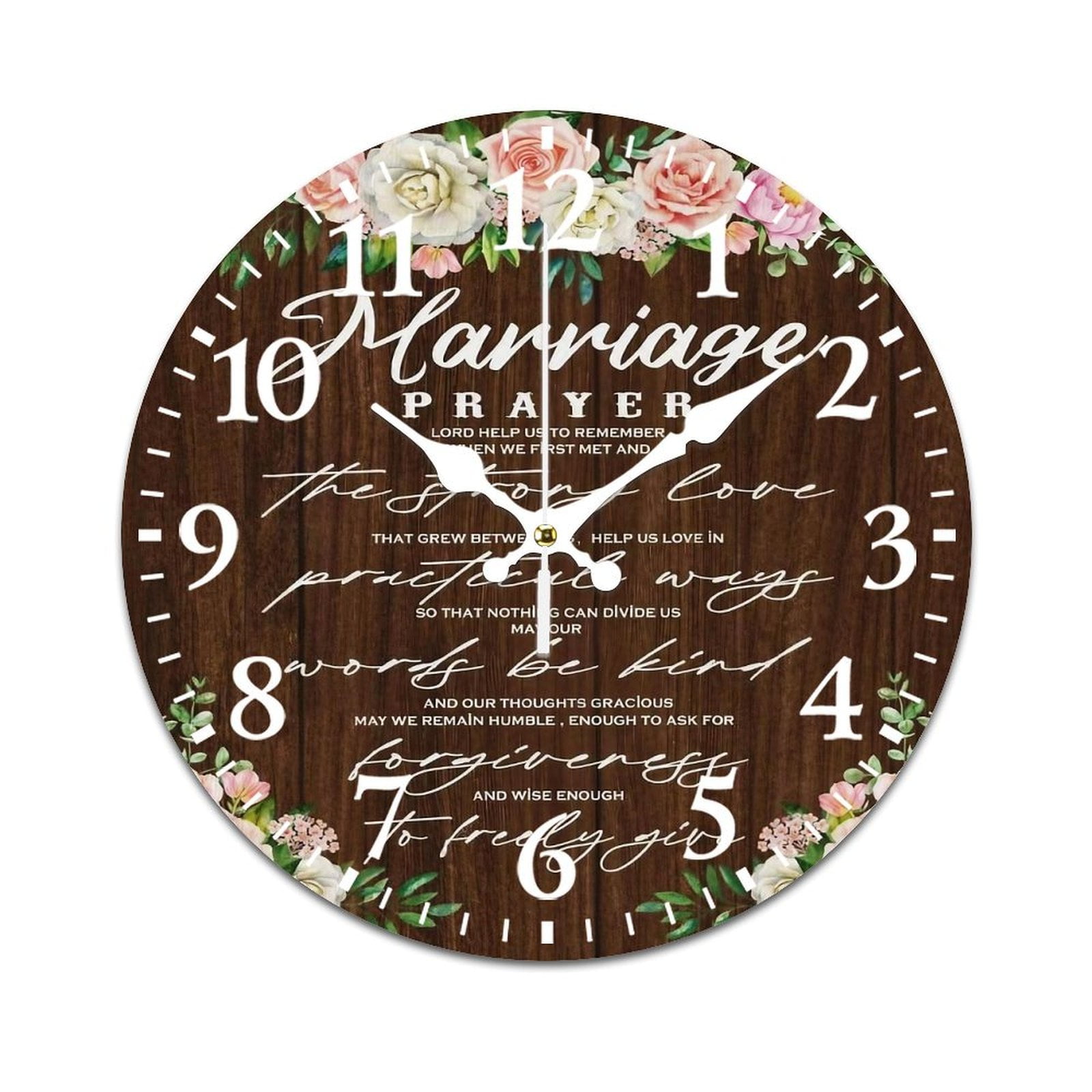 Marriage Prayer Wall Clock Modern Design Clocks Wall Hanging Home ...