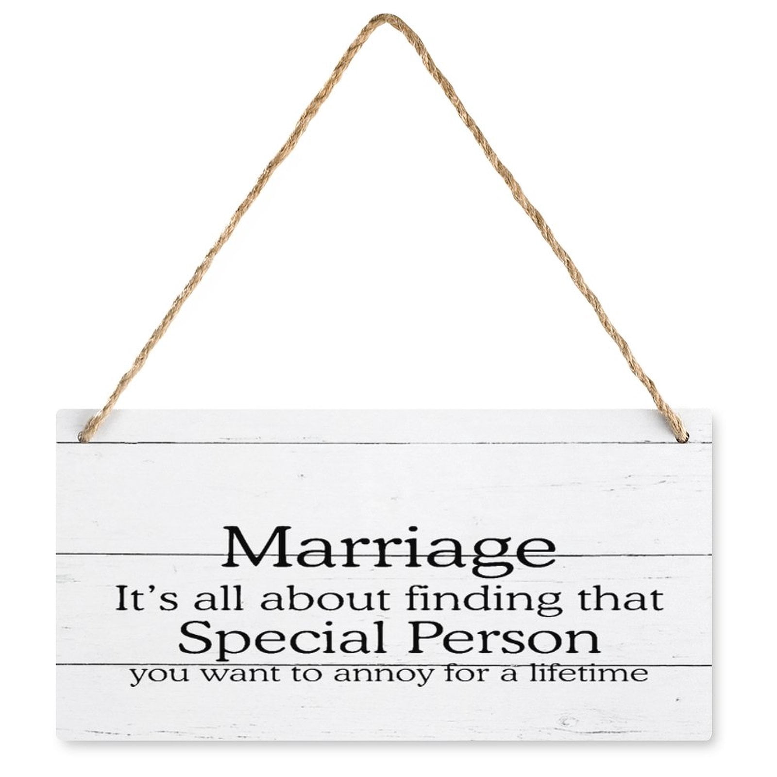Marriage Special Person Wedding Wooden Oak Plaque Sign Hanging Wood ...