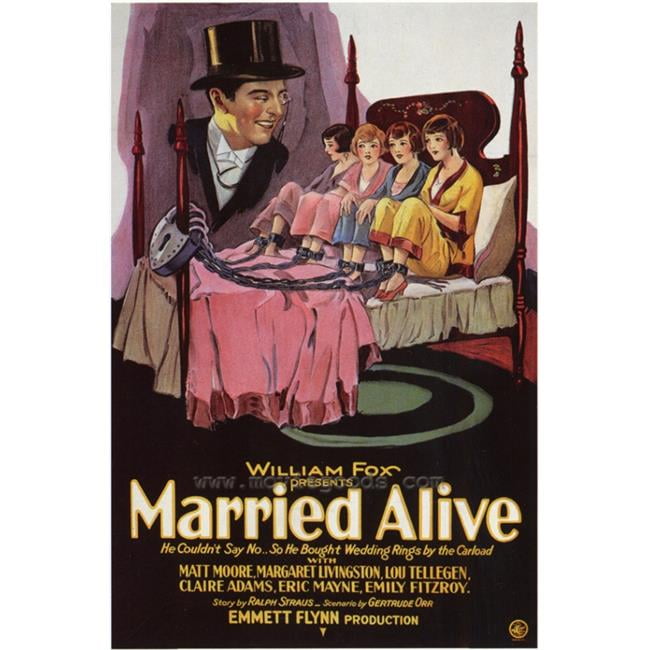 Married Alive Movie Poster - 27 x 40 in. - Walmart.com