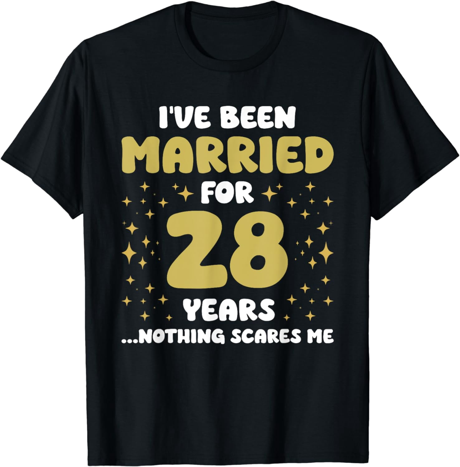 Married For 28 Years 28th Husband Wife Anniversary T-Shirt - Walmart.com