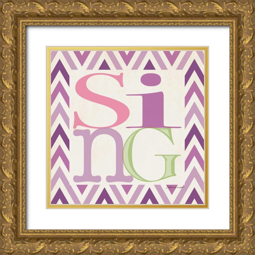 Marrott, Stephanie 12x12 Gold Ornate Wood Framed with Double Matting ...
