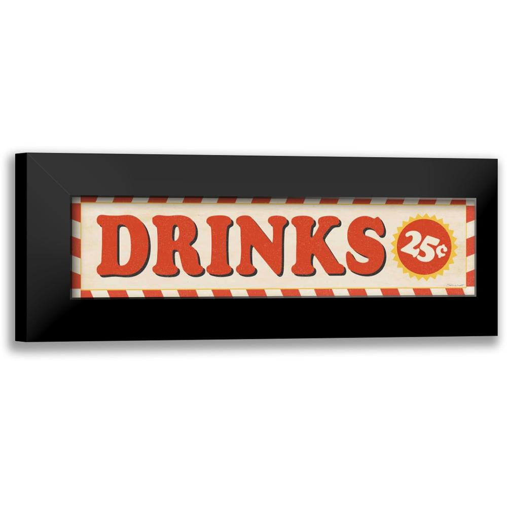 Marrott, Stephanie 14x7 Black Modern Framed Museum Art Print Titled - Drinks - Walmart.com