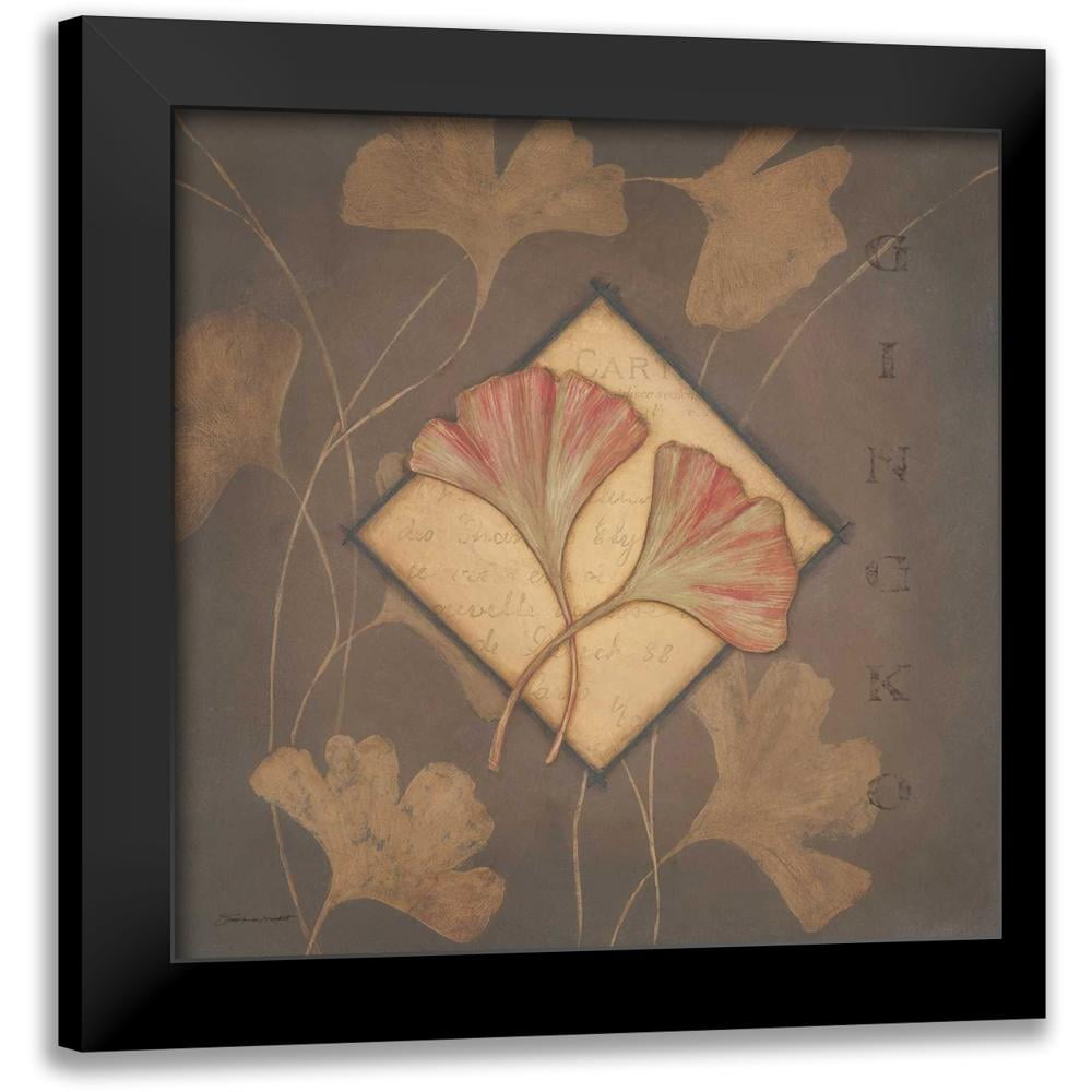 Marrott, Stephanie 15x15 Black Modern Framed Museum Art Print Titled - Gingko - Walmart.com