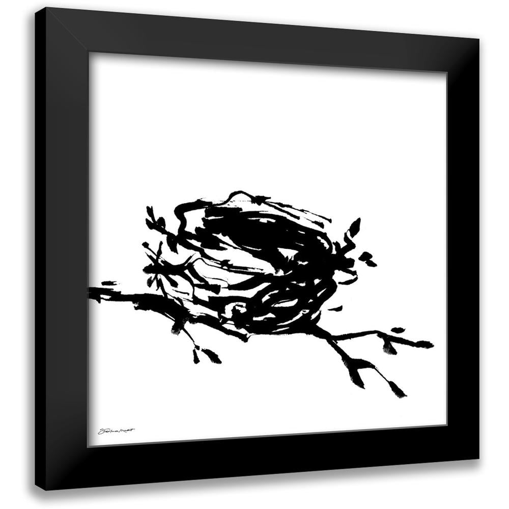 Marrott, Stephanie 15x15 Black Modern Framed Museum Art Print Titled - Nesting - Walmart.com