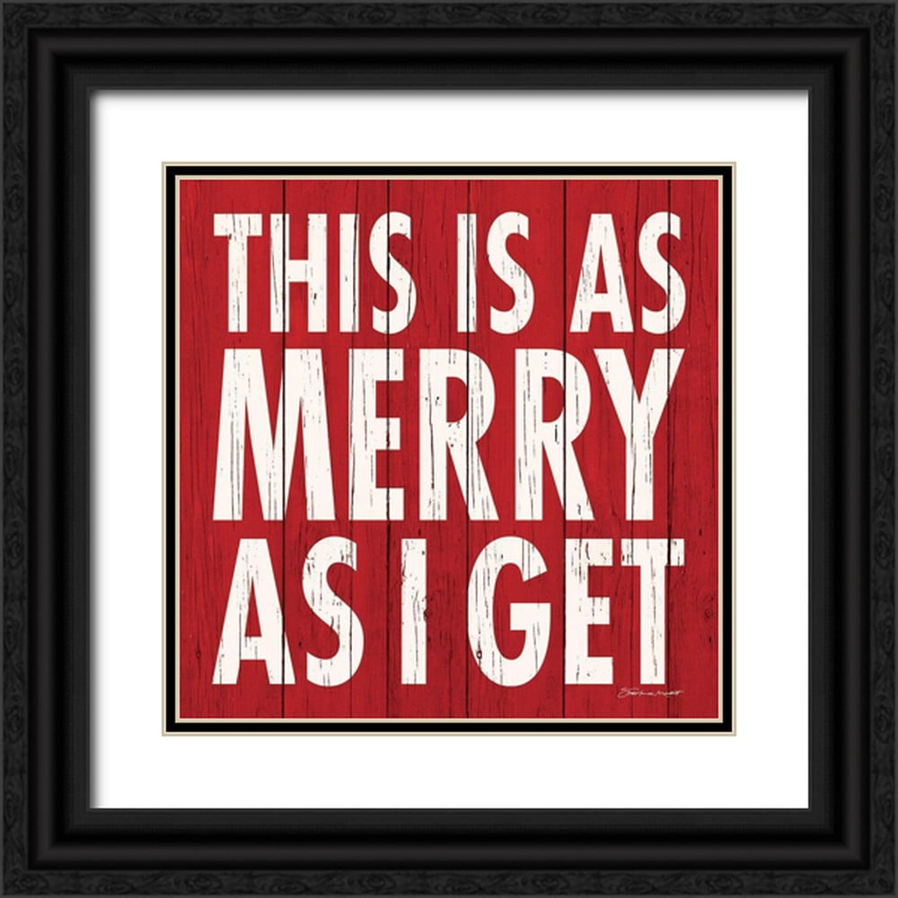 Marrott, Stephanie 15x15 Black Ornate Wood Framed with Double Matting ...